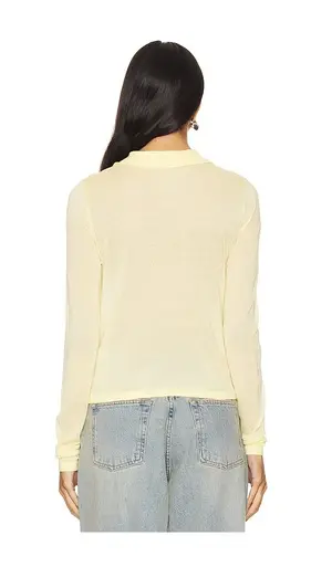 Lioness Black Swan Polo Top - Lemon