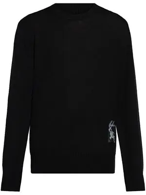 Burberry Logo-patch Knitted Jumper