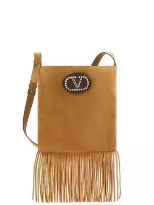 Valentino Garavani Fringe Appliquéd Messenger Bag
