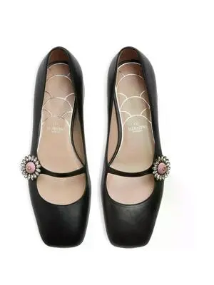 Valentino Garavani Mary-jane Ballet Flats - Black