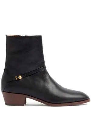 Valentino Garavani Almond Toe Boots For Men