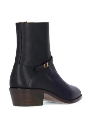 Valentino Garavani Kidskin Ankle Boots With Vlogo Signature - Black