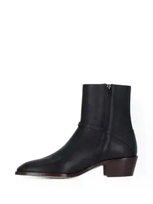 Valentino Garavani Kidskin Ankle Boots With Vlogo Signature - Black
