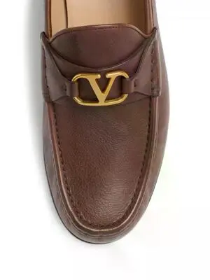 Valentino Garavani Vlogo Signature Loafers - Brown