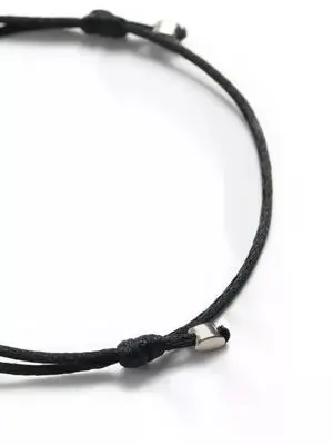Valentino Garavani Vlogo Signature Cotton Bracelet - Black