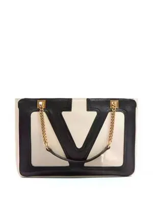 Valentino Garavani Small Viva Superstar Leather Tote - Neutrals