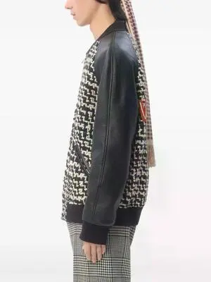 Valentino Garavani Chez-patch Tweed Bomber Jacket