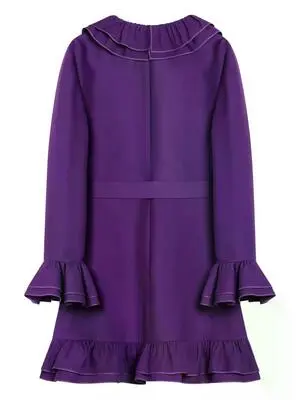 Valentino Garavani Crepe Couture Mini Dress - Purple