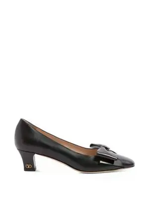 Valentino Garavani Kidskin Bow Pumps - Black