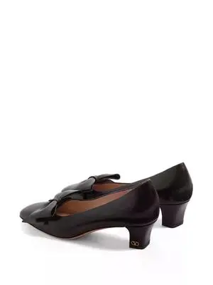 Valentino Garavani Kidskin Bow Pumps - Black