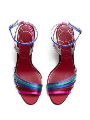 Valentino Garavani Ladycrush Satin Sandals - Pink