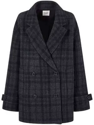 STUDIO TOMBOY Checked Wool Blend Coat