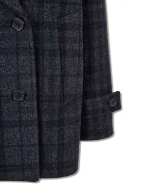 STUDIO TOMBOY Checked Wool Blend Coat