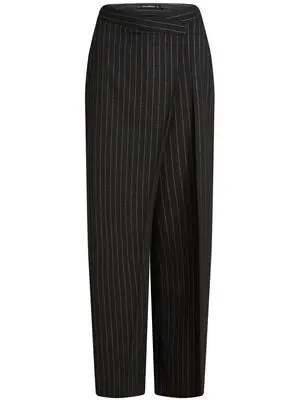 Karl Lagerfeld Pinstriped Tapered Trousers