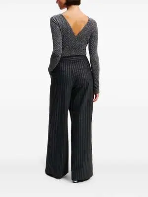 Karl Lagerfeld Pinstriped Tapered Trousers