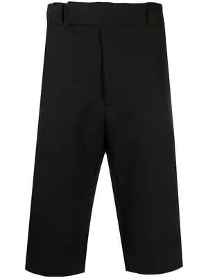 Prada Logo Patch Cropped Trousers