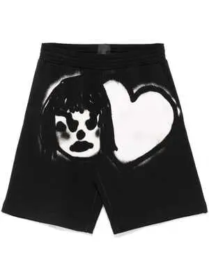 Givenchy Graffiti Print Shorts