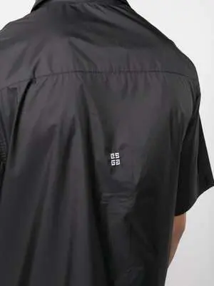 Givenchy Logo-patch Zip-up Shirt