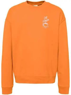 CAFÉ KITSUNÉ Logo-embroidered Sweatshirt