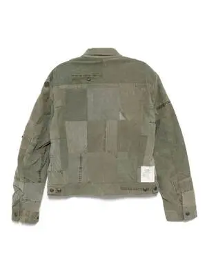 GREG LAUREN Army Scrapwork Trucker Jacket
