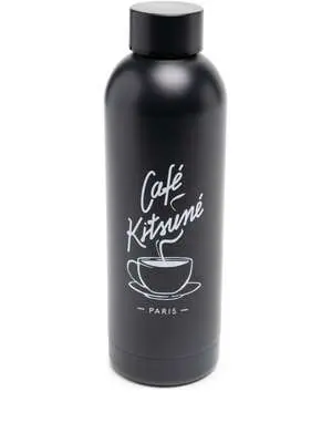 CAFÉ KITSUNÉ Stainless-steel Water Bottle - Black