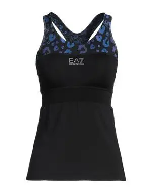EA7 Leopard-print Tank Top