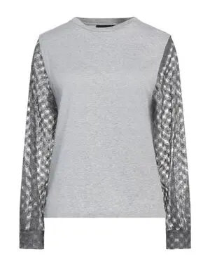 Fabiana Filippi T-shirt Size Cotton, Acrylic, Wool, Polyamide, Polyester - Grey