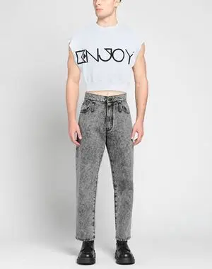 EBIT Cotton French Terry Sweatshirt With Graphic Print - White