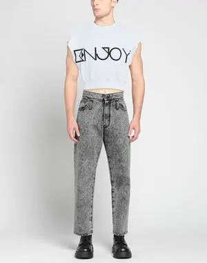 EBIT Cotton French Terry Sweatshirt With Graphic Print - White