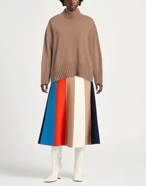 Alpha Studio Turtleneck Knit Top - Beige
