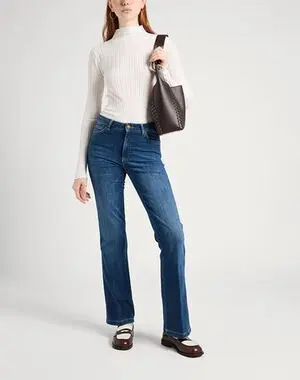 Max & Co. Ribbed Mock Neck Long Sleeve Sweater