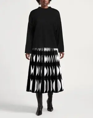 Alpha Studio Knitted Crewneck Sweater - Black