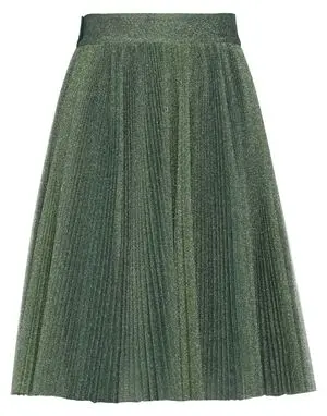 Dolce & Gabbana Metallic Flared Midi Skirt - Green
