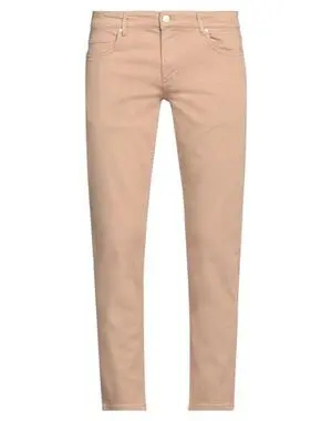 AT.P.CO Tapered Leg Denim Pants - Beige