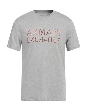 Armani Exchange Man T-shirt White Size Xs Cotton Grey