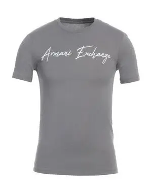 Armani Exchange Man T-shirt Plum Size S Cotton Grey