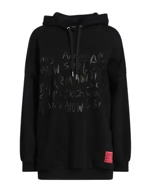 Armani Exchange Cotton French Terry Hoodie - Black
