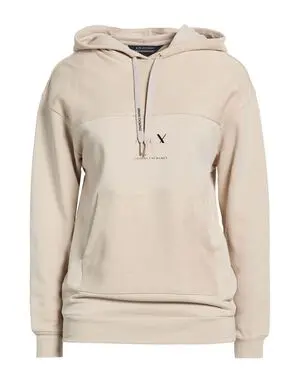 Armani Exchange Cotton French Terry Sweatshirt - Beige