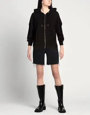 Armani Exchange Cotton-blend Hooded Sweatshirt - Black