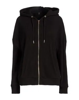 Armani Exchange Cotton-blend Hooded Sweatshirt - Black