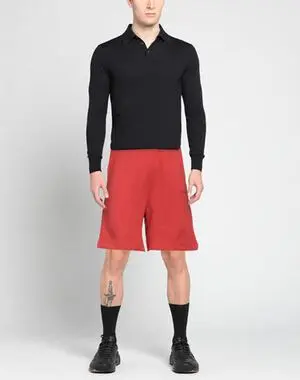JORDAN Cotton Bermuda Shorts - Red