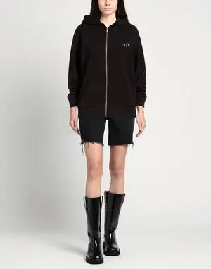 Armani Exchange French Terry Hooded Sweatshirt - Black