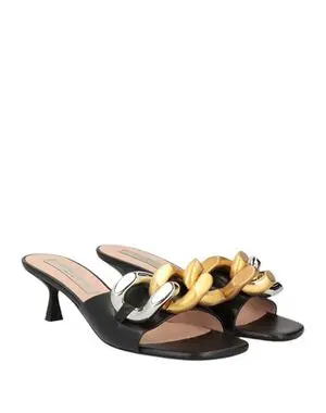 Stella McCartney Embellished Chain Detail Slide Sandals