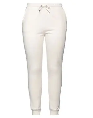 Armani Exchange Cotton Sweatshirt Fleece Drawstring Closure Joggers - White