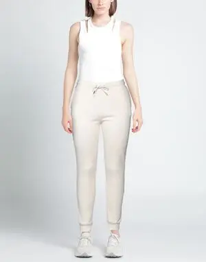 Armani Exchange Cotton Sweatshirt Fleece Drawstring Closure Joggers - White
