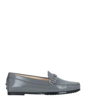 TOD'S Leather Loafers - Grey