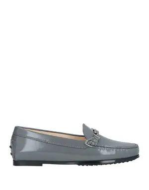 TOD'S Leather Loafers - Grey