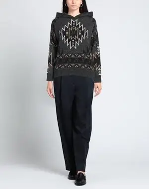 GAËLLE PARIS Knitted Hooded Sweater - Grey