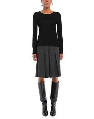 Armani Exchange Long Sleeve Crewneck Knit Sweater - Black