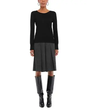 Armani Exchange Long Sleeve Crewneck Knit Sweater - Black
